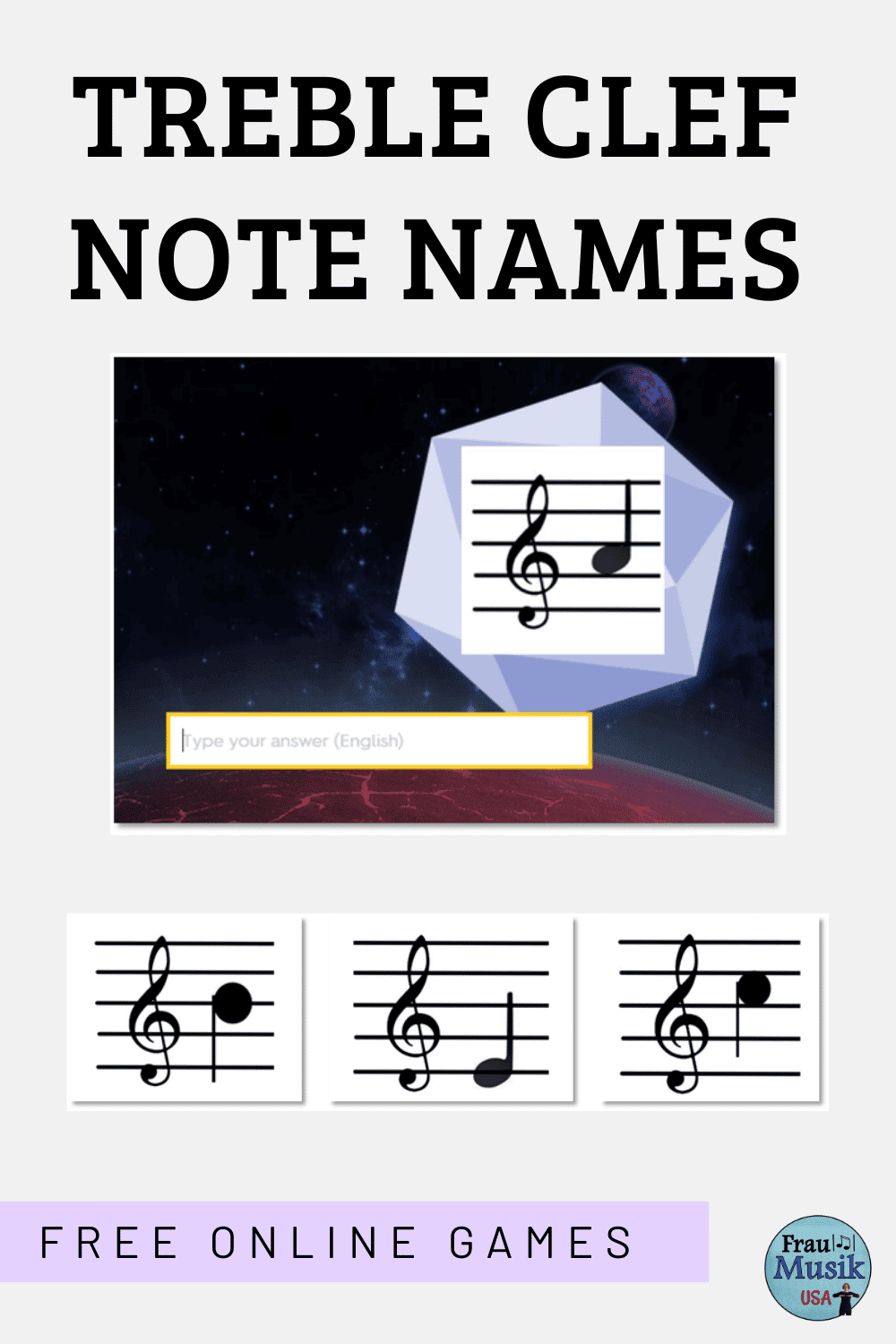 Free and Fun Treble Clef Note Name Games are Your Secret Ingredient
