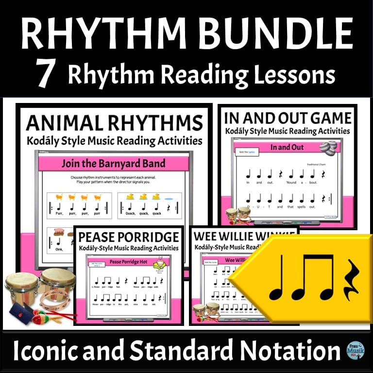 Kodály Style Rhythm Reading Curriculum Activities Bundle